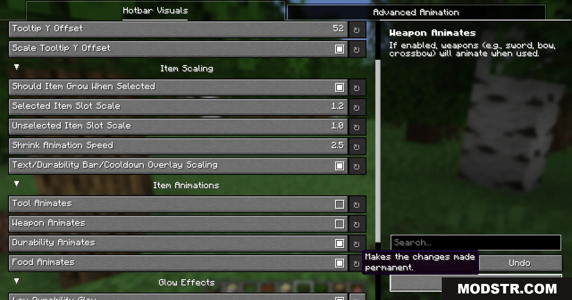 Immersive Hotbar Mod (26.2, 1.20.1) – Animated Item Interactions — Mods ...