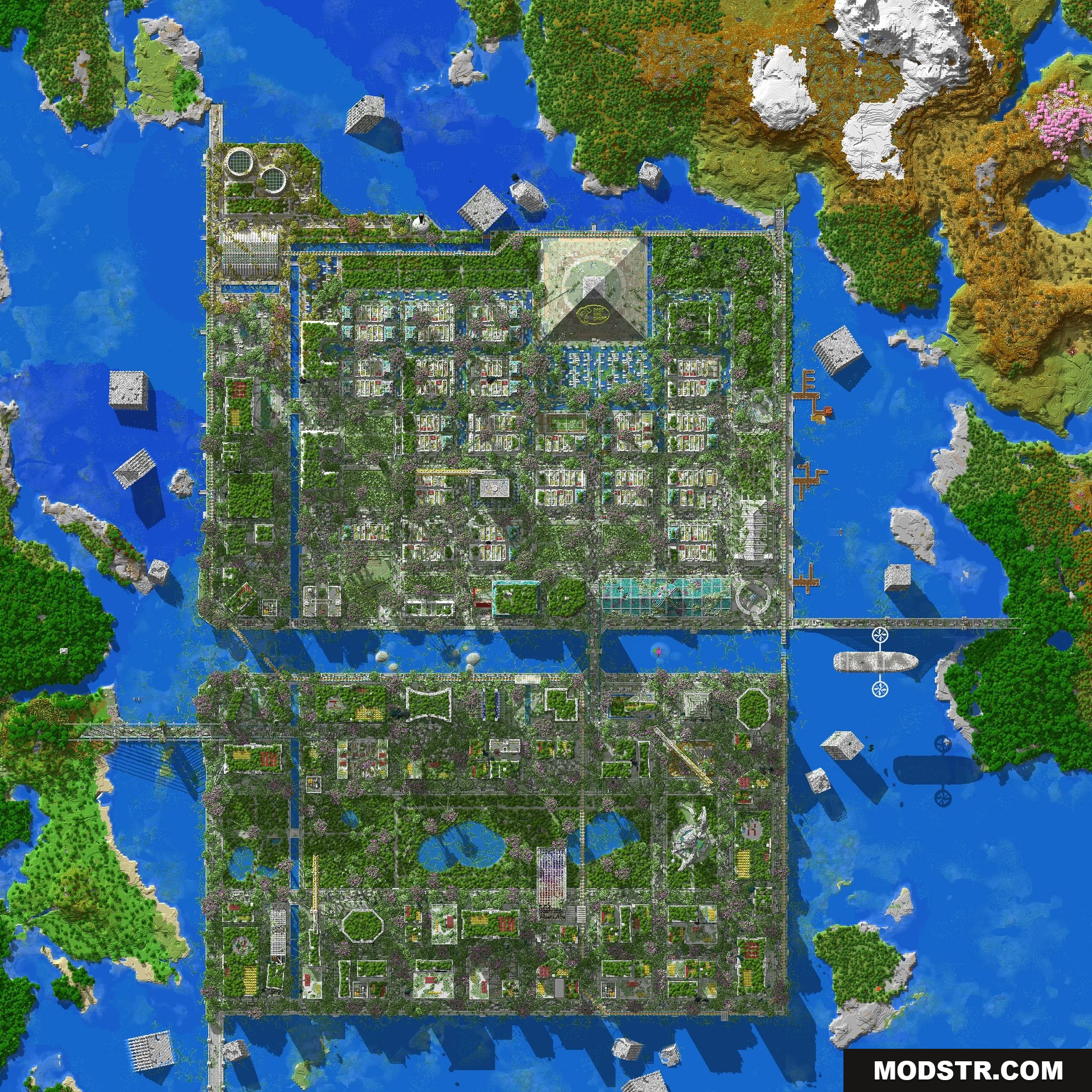 Mosslorn Abandoned Overgrown City with Lore Map (26.1.2, 1.20.1 ...