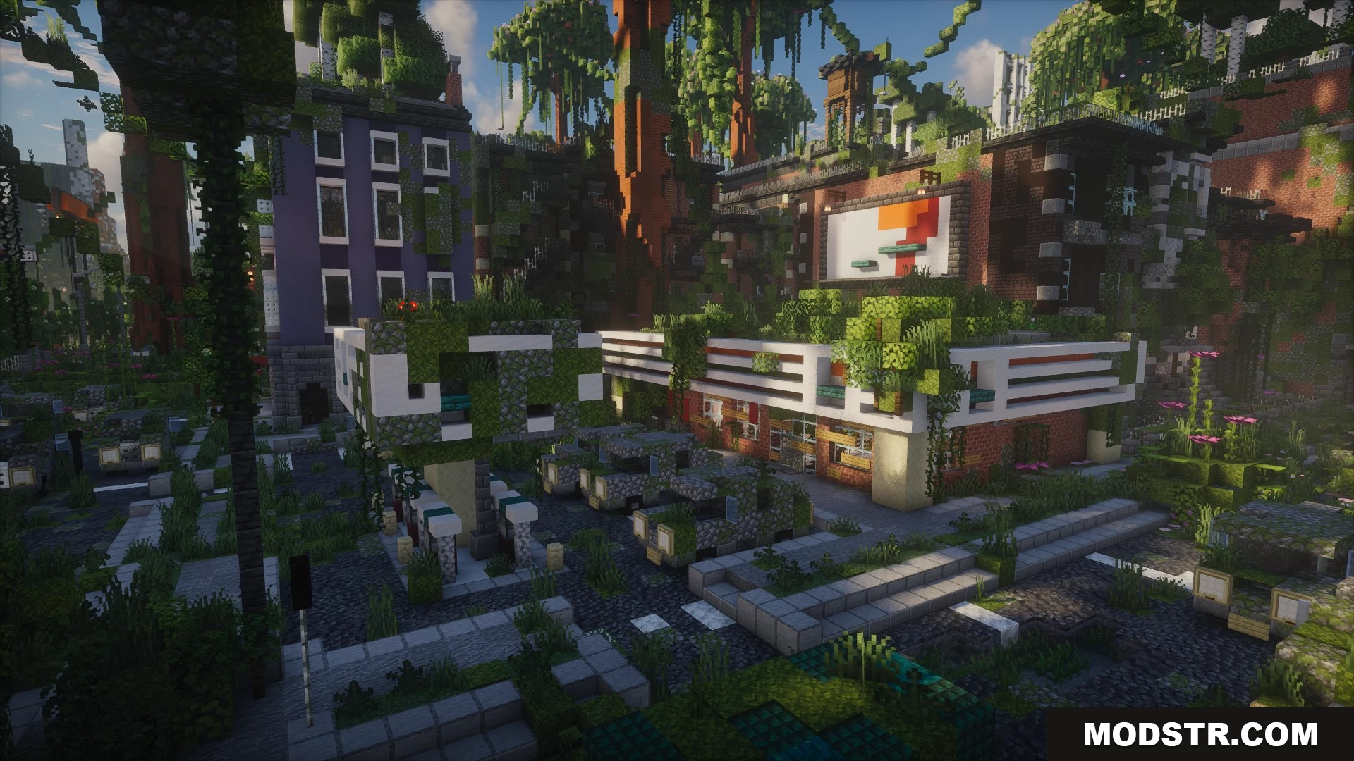 Mosslorn Abandoned Overgrown City with Lore Map (26.1.2, 1.20.1 ...